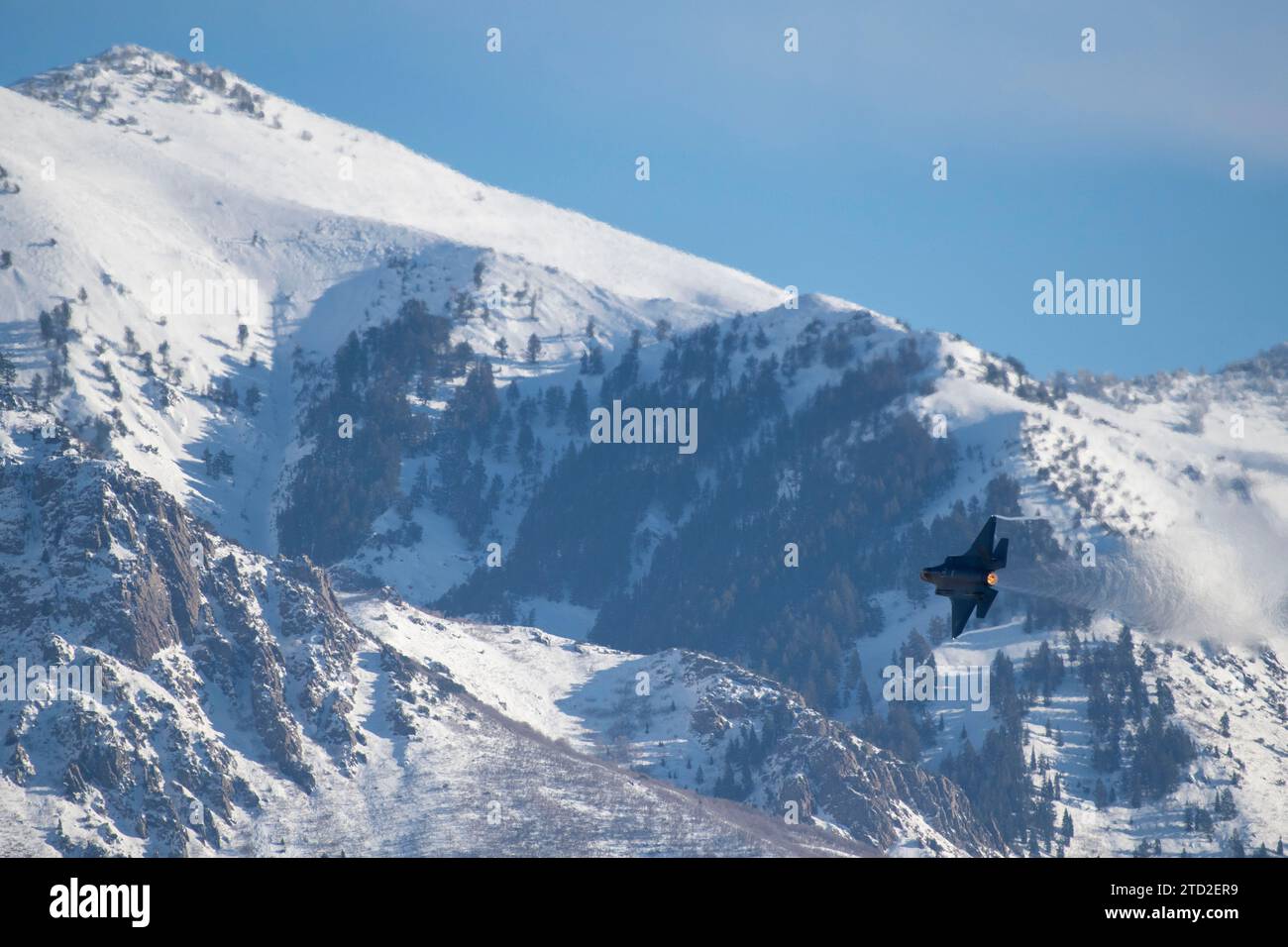 Maj. Kristin “BEO” Wolfe demonstrates the capabilities of the F-35A ...