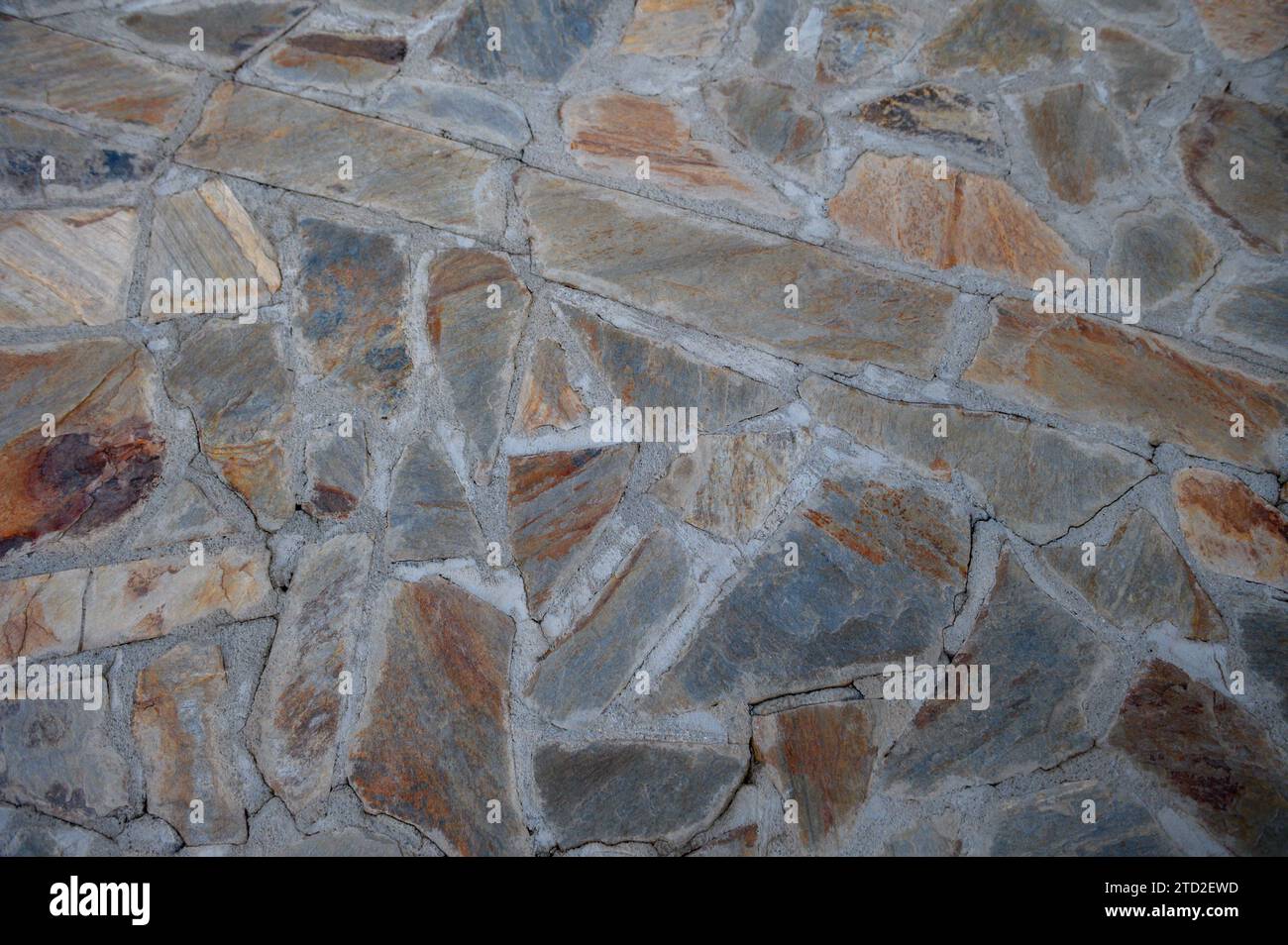 floor covered with natural stone as a background 1 Stock Photo - Alamy
