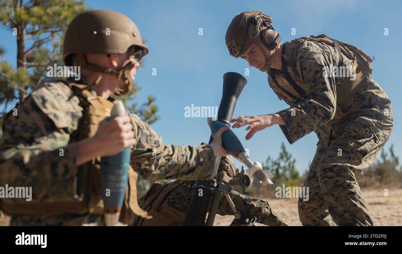 U.S. Marine Corps Lance Cpl. Reese Weaver, left, an Athens, Georgia ...