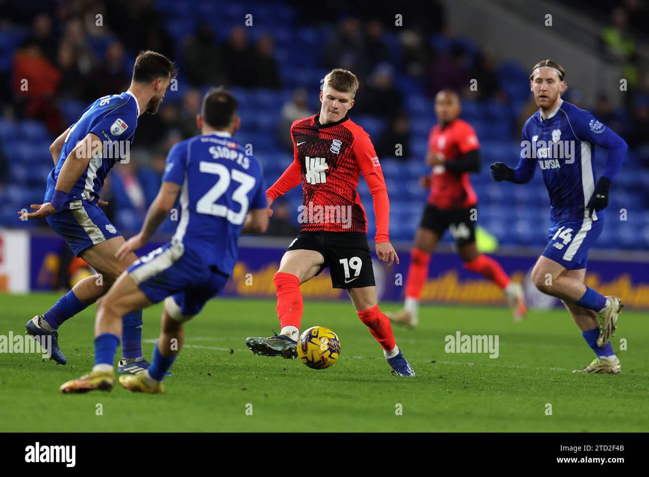 Jordan James of Birmingham City (c) in action. EFL Skybet championship ...