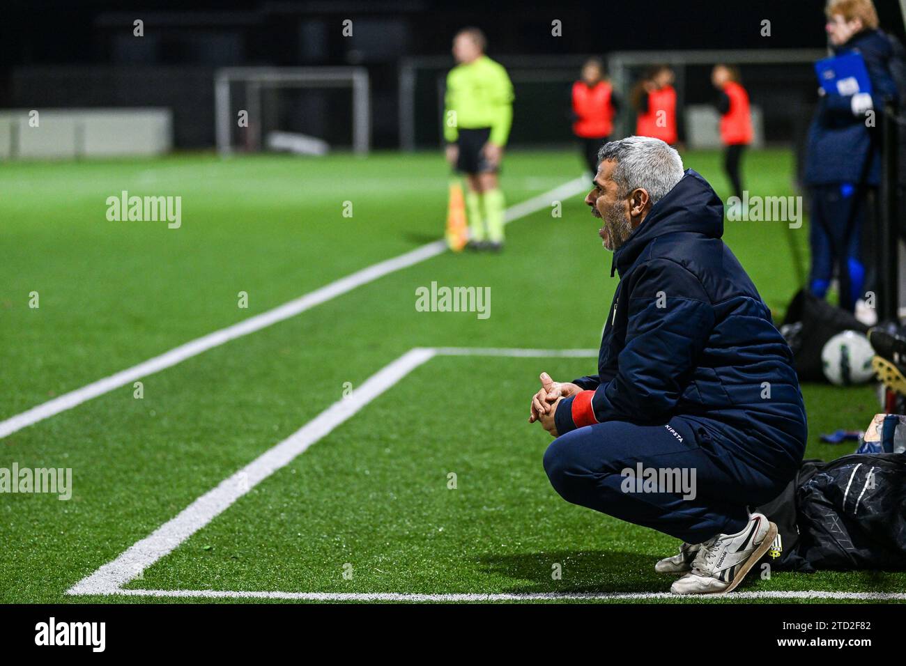 headcoach Lionel Vitrant of Charleroi pictured during a female soccer ...