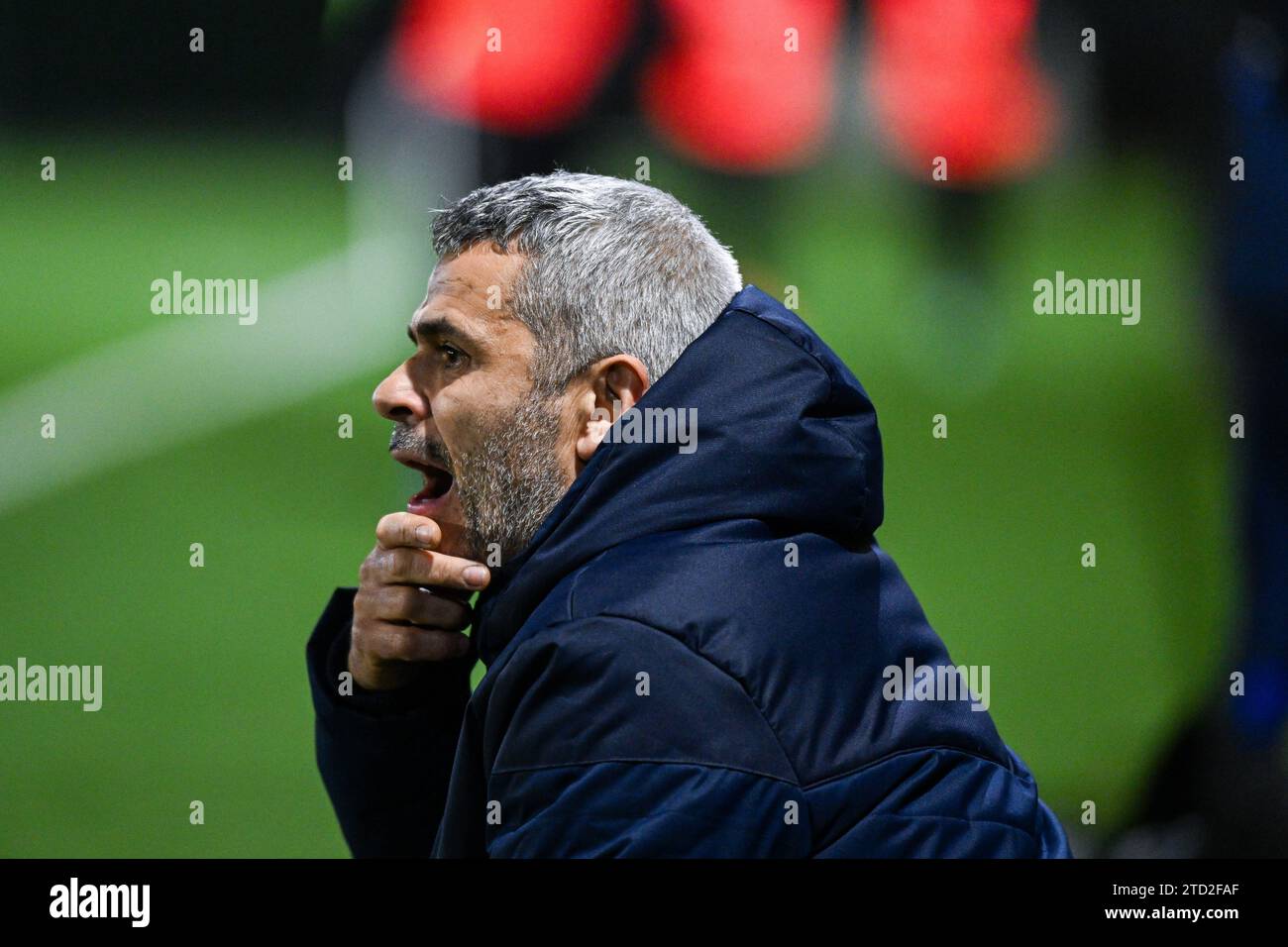 headcoach Lionel Vitrant of Charleroi pictured during a female soccer ...