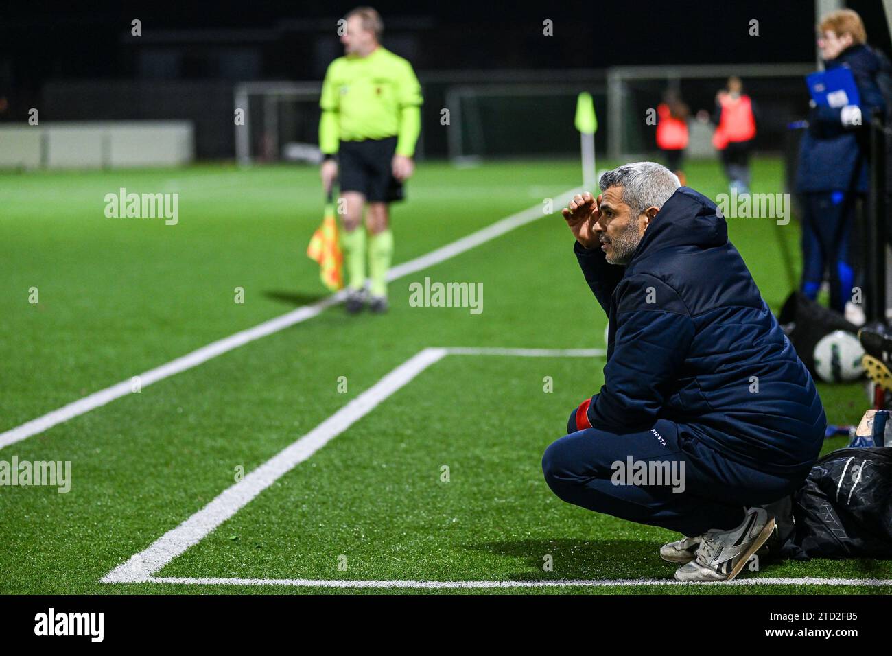 headcoach Lionel Vitrant of Charleroi pictured during a female soccer ...