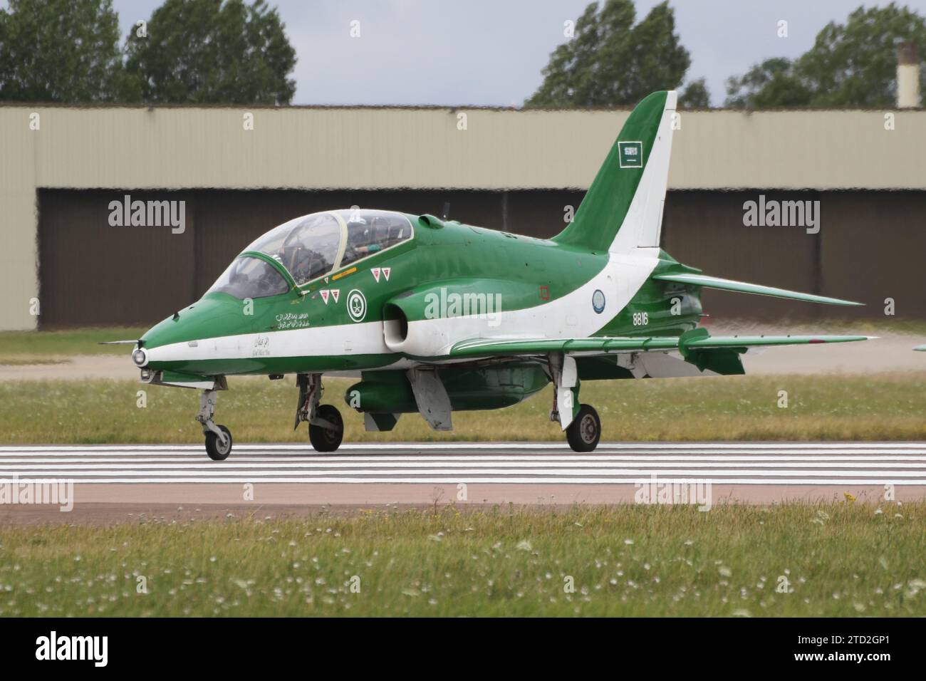 8816, a BAe Hawk 65 operated by the Saudi Hawks (or Saudi Falcons), the ...