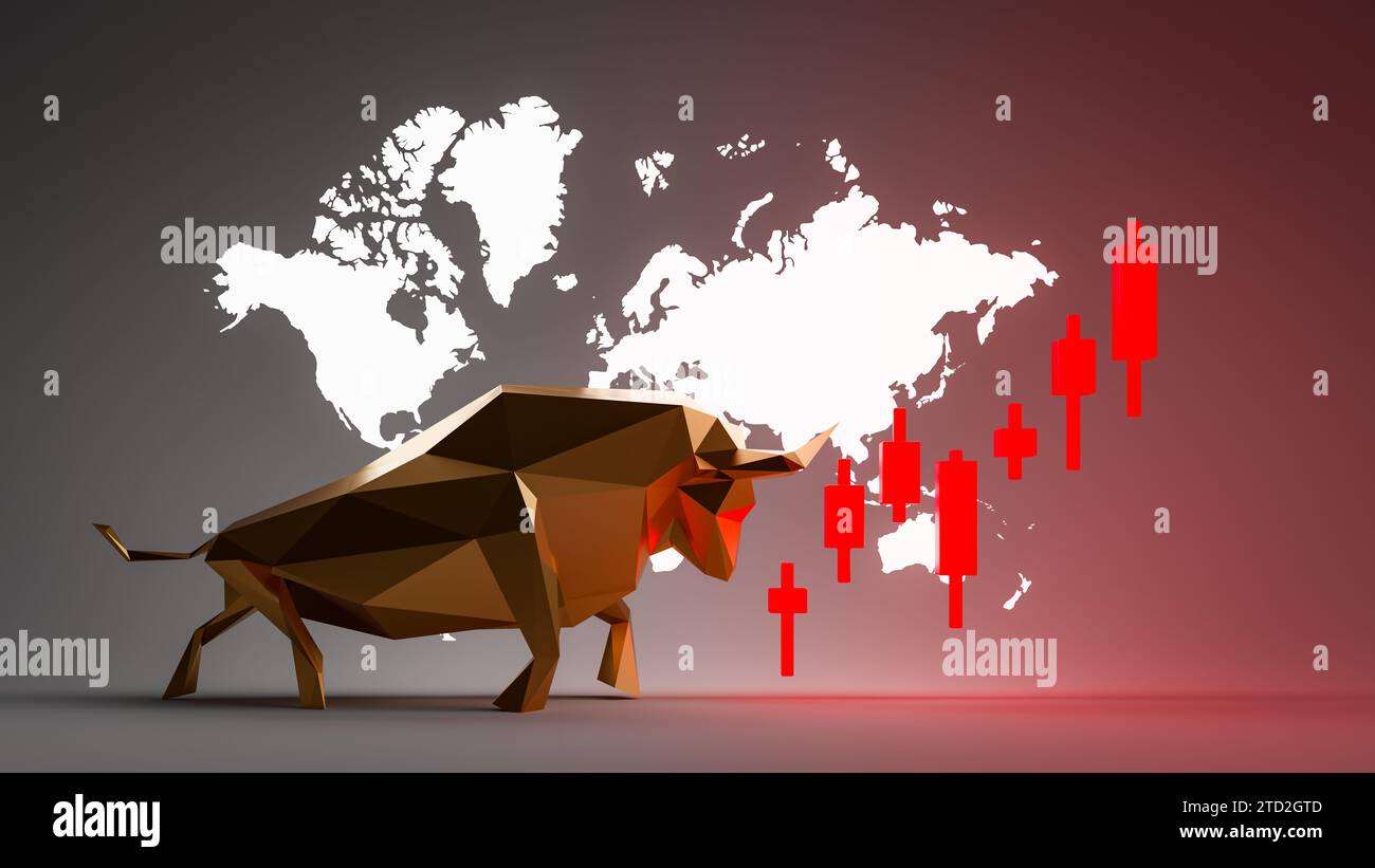 A global stock bull market emerges and bulls drive up the stock charts ...