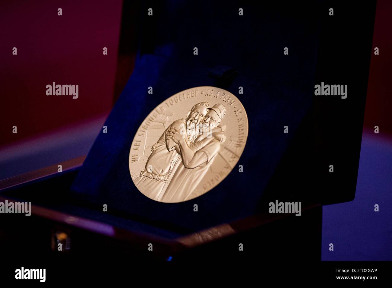 Seen here is the Congressional Gold Medal honoring Larry Doby in ...