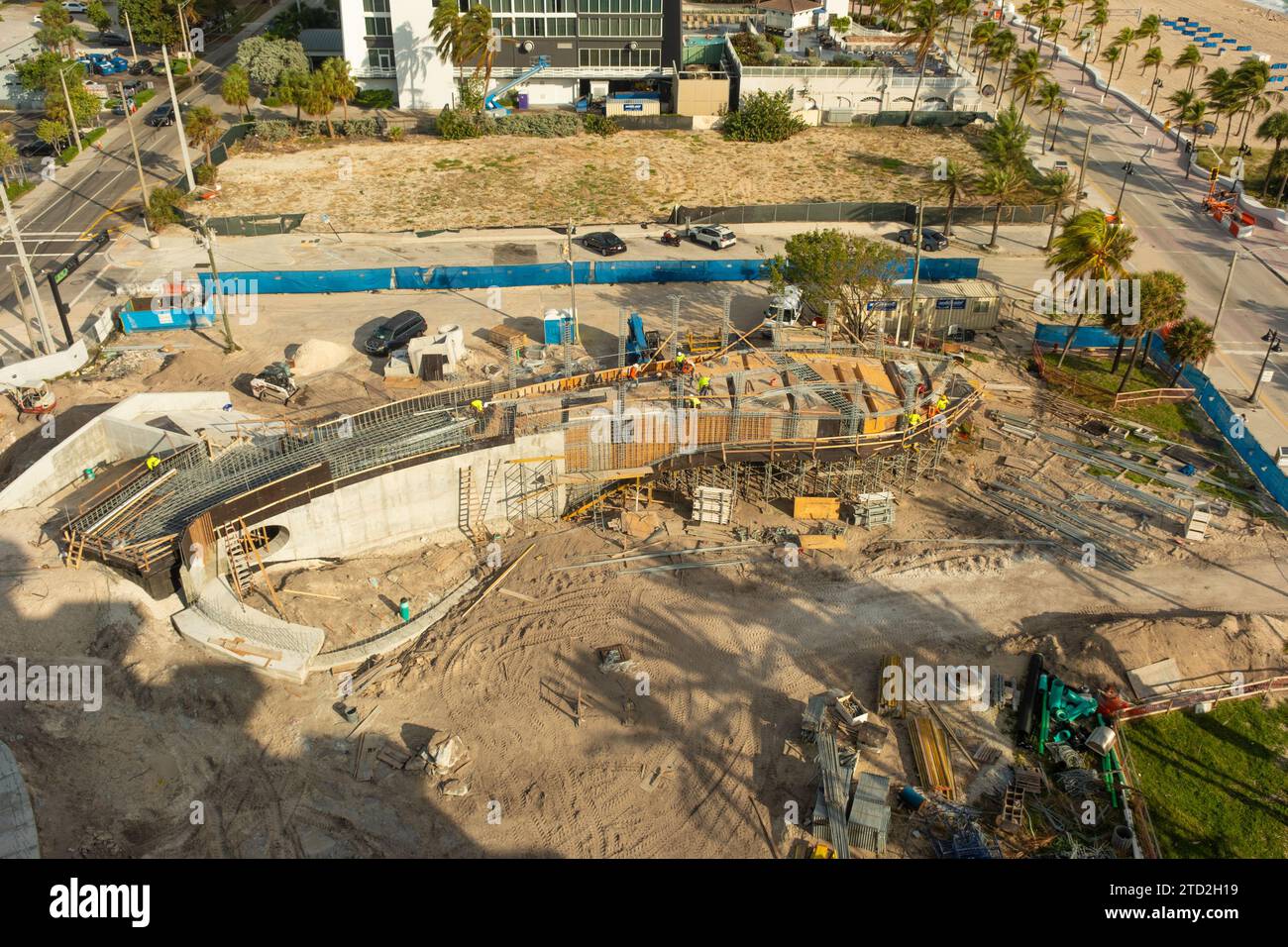 New Construction Project on Fort Lauderdale Beach Stock Photo - Alamy