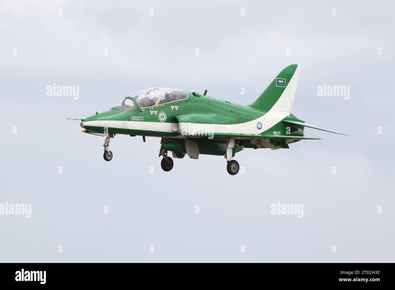 8821, a BAe Hawk 65 operated by the Saudi Hawks (or Saudi Falcons), the ...