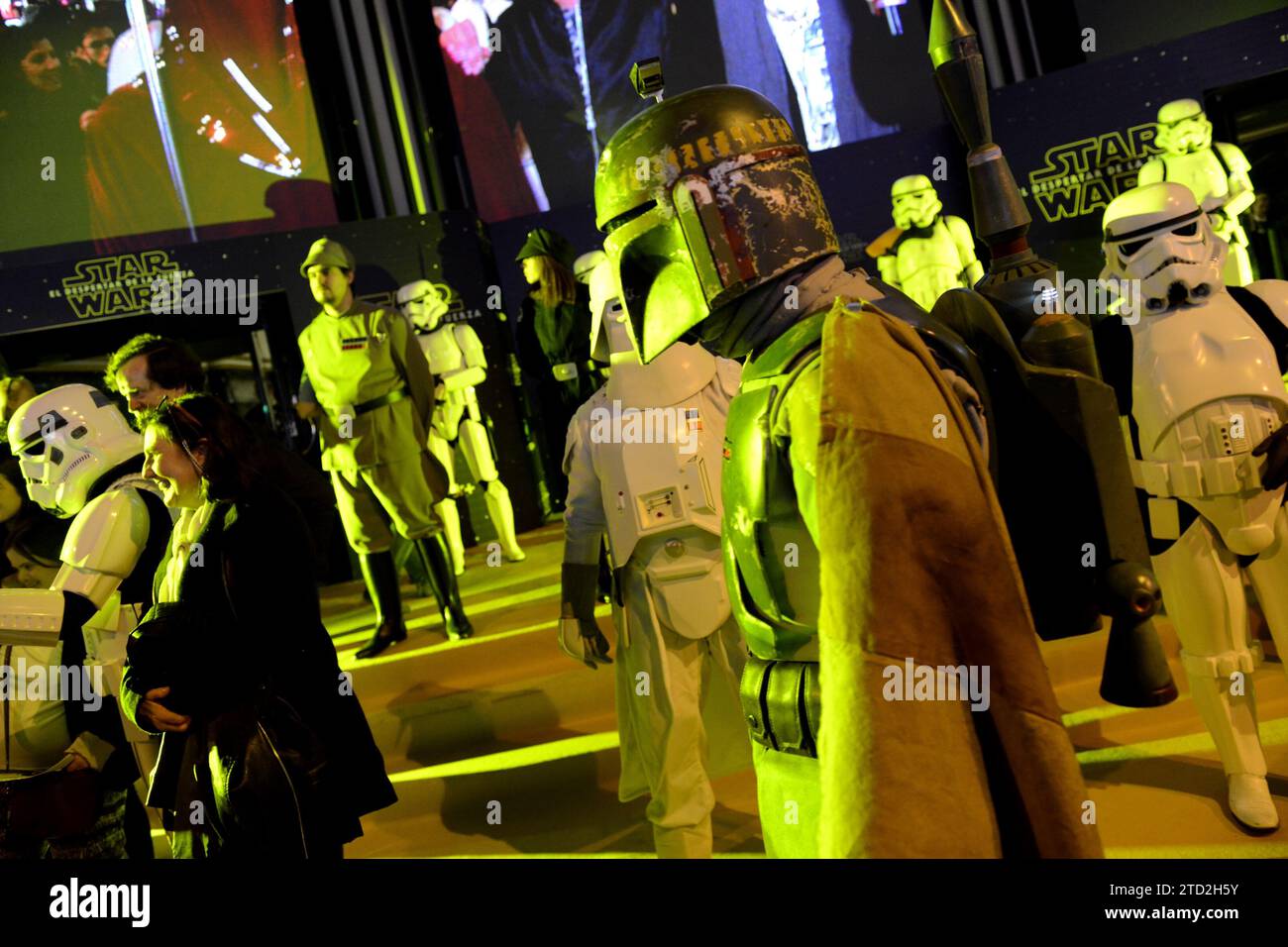 Madrid, 12/16/2015. Preview of the movie of Star Wars Episode VII "The ...