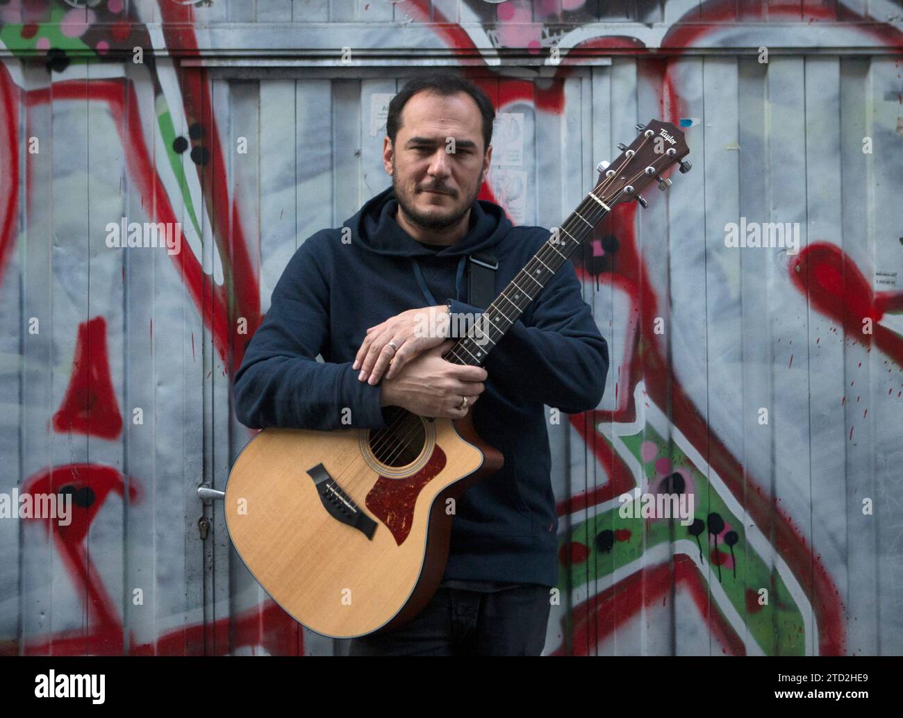 Madrid, 12/15/2015. Interview with the singer Ismael Serrano. Photo ...