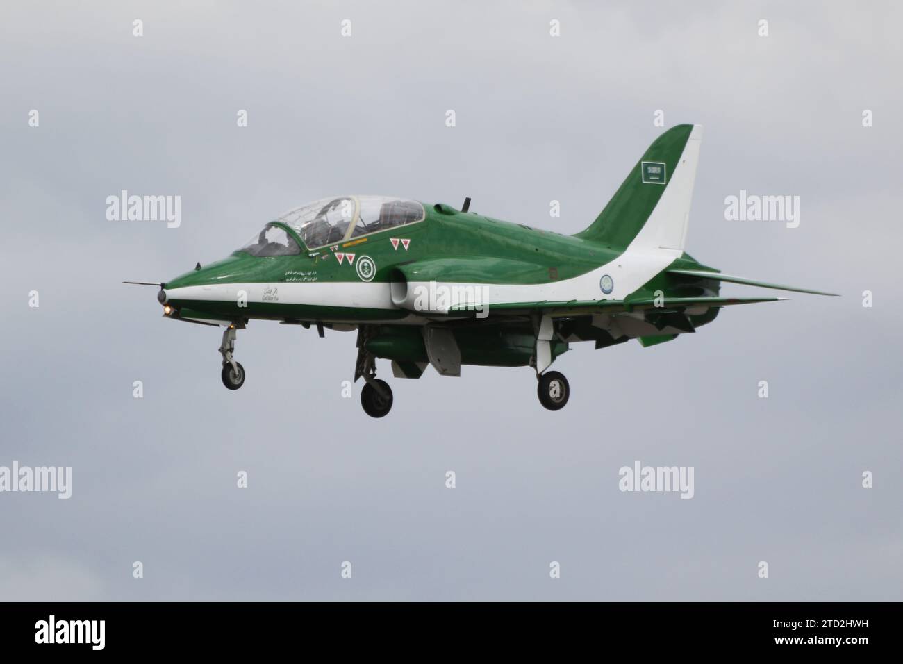 8820, a BAe Hawk 65 operated by the Saudi Hawks (or Saudi Falcons), the ...
