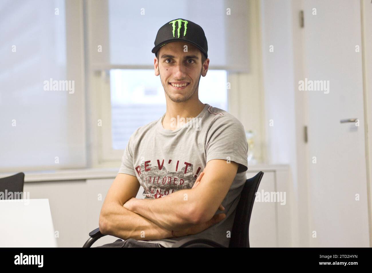 Madrid, 11/16/2015. Álex Rins, the Spanish rider of the Motorcycle ...