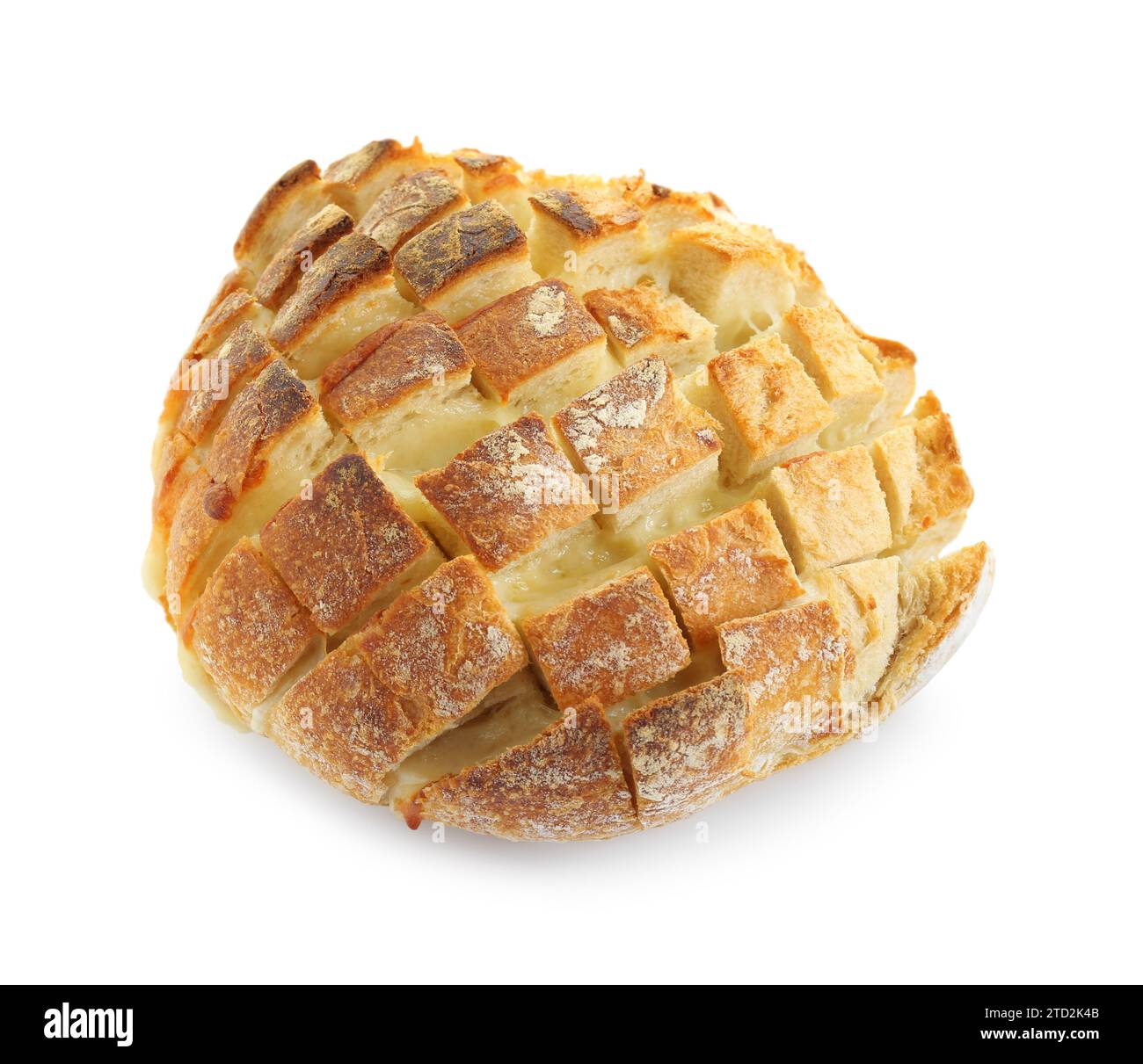 Delicious bread with tofu cheese isolated on white Stock Photo - Alamy