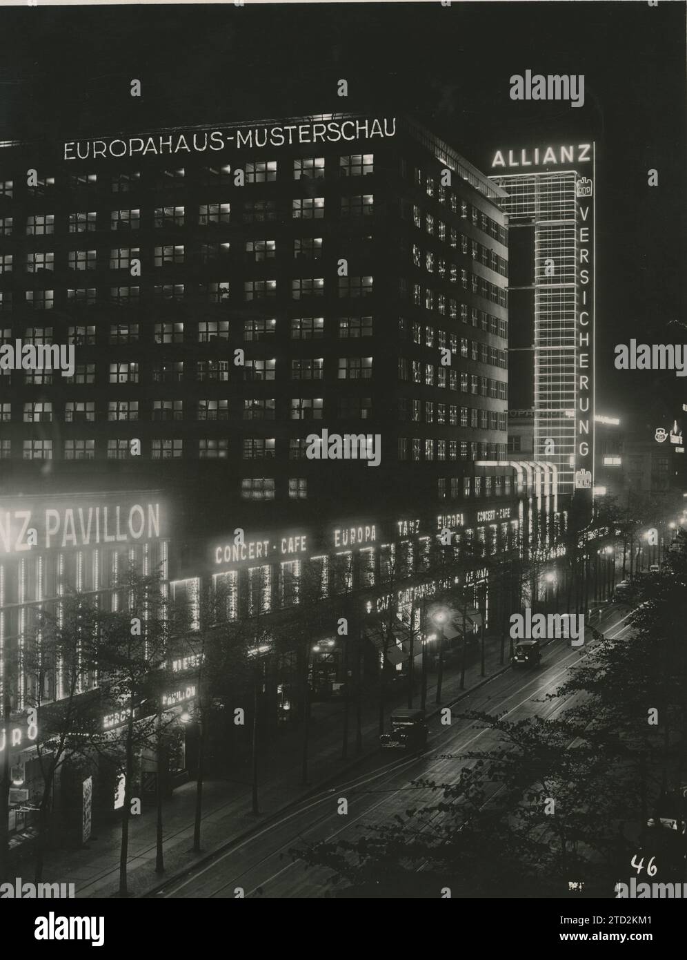 Berlin (Germany), 1933. View of Stresemannstrasse, with the Allianz ...