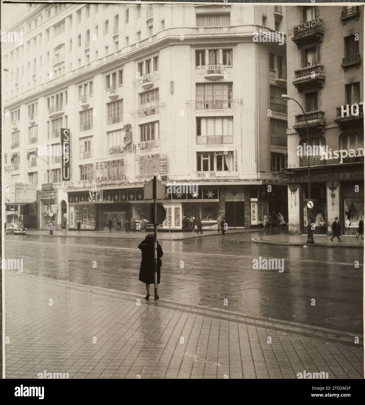 Madrid, 1963. View of the Sepu Warehouses on the Gran Vía. Credit ...