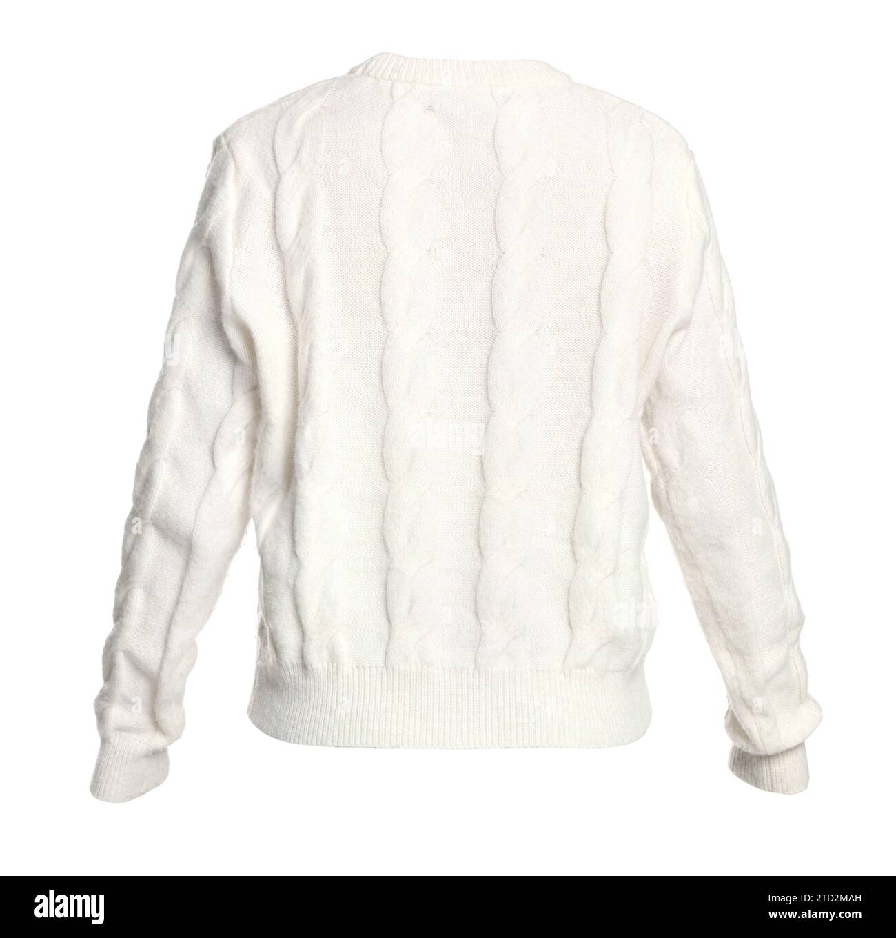 Back woman wearing white jumper hi-res stock photography and images - Alamy