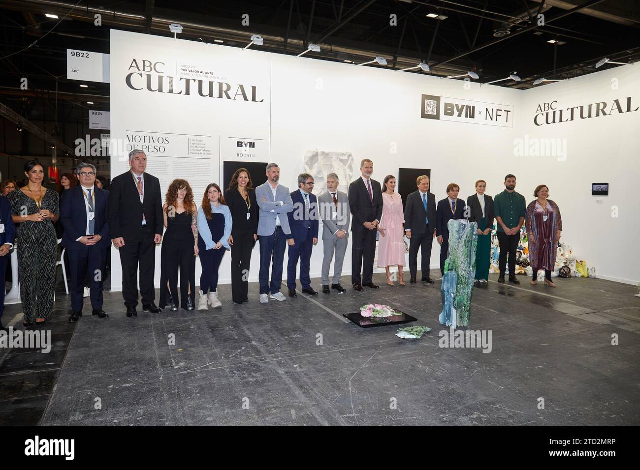 Madrid, 02/23/2023. Arc contemporary art fair in Ifema. The Kings at ...