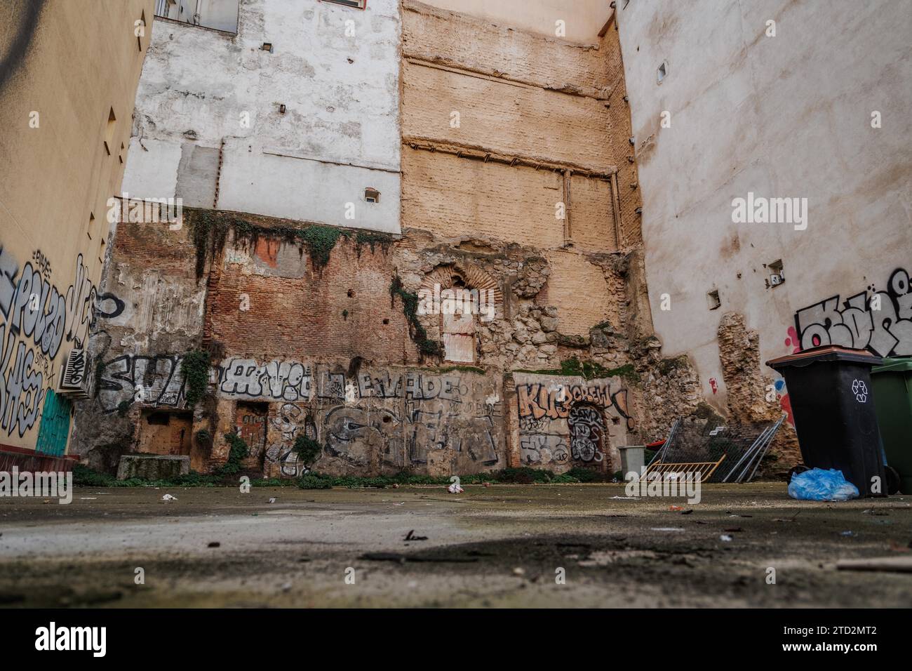 Madrid, 01/12/2023. Christian wall of Madrid, Escalinata street. Photo ...