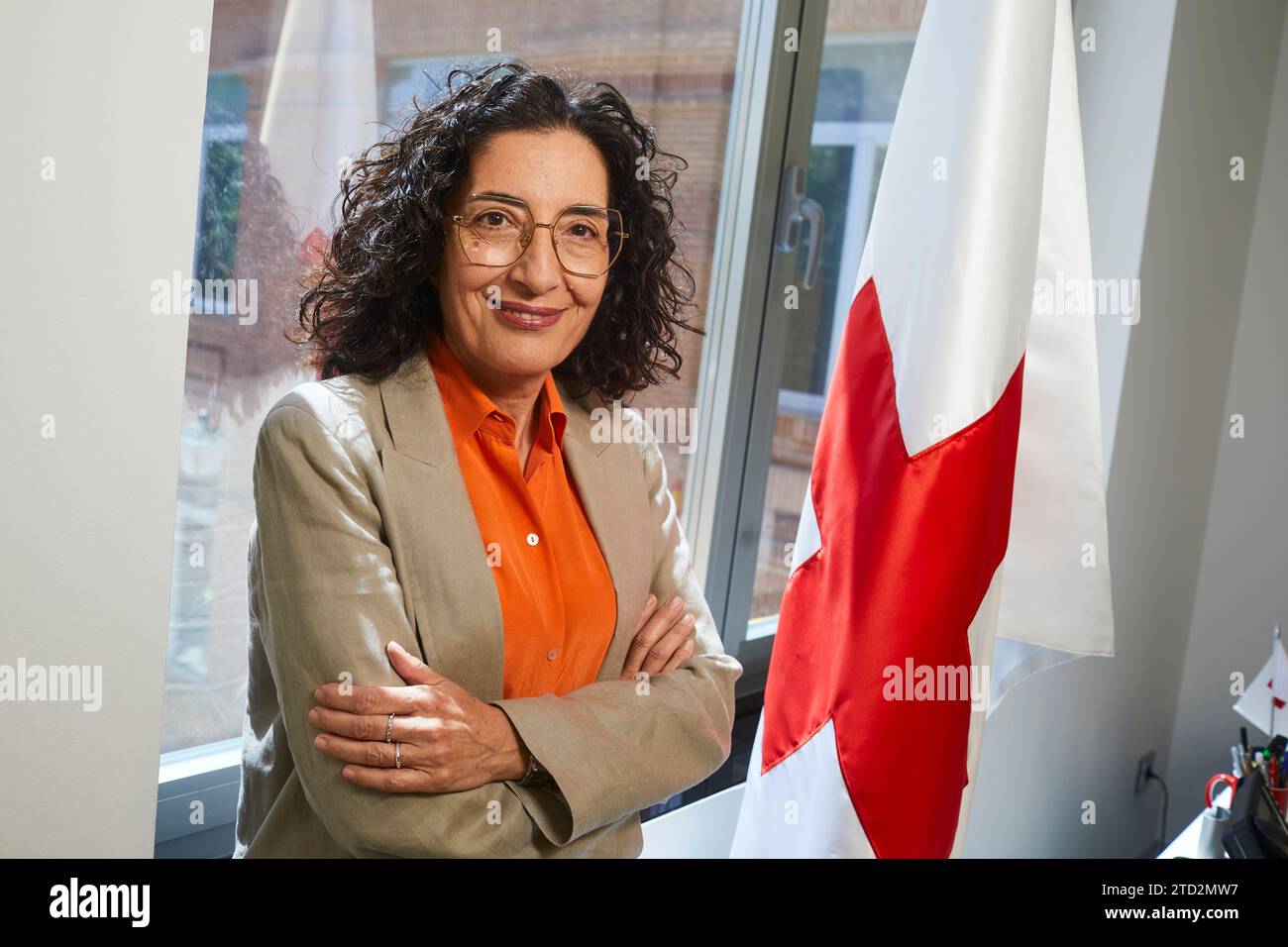 Madrid, 05/16/2023. Red Cross Headquarters. Posed portraits of María ...