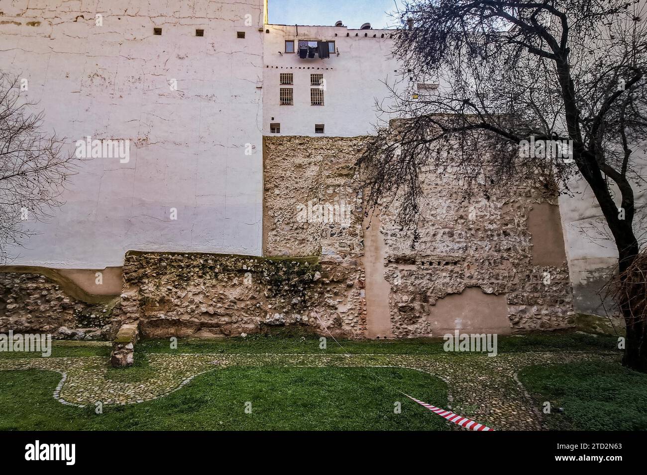 Madrid, 01/12/2023. Christian Wall of Madrid, Almendro street. Photo ...
