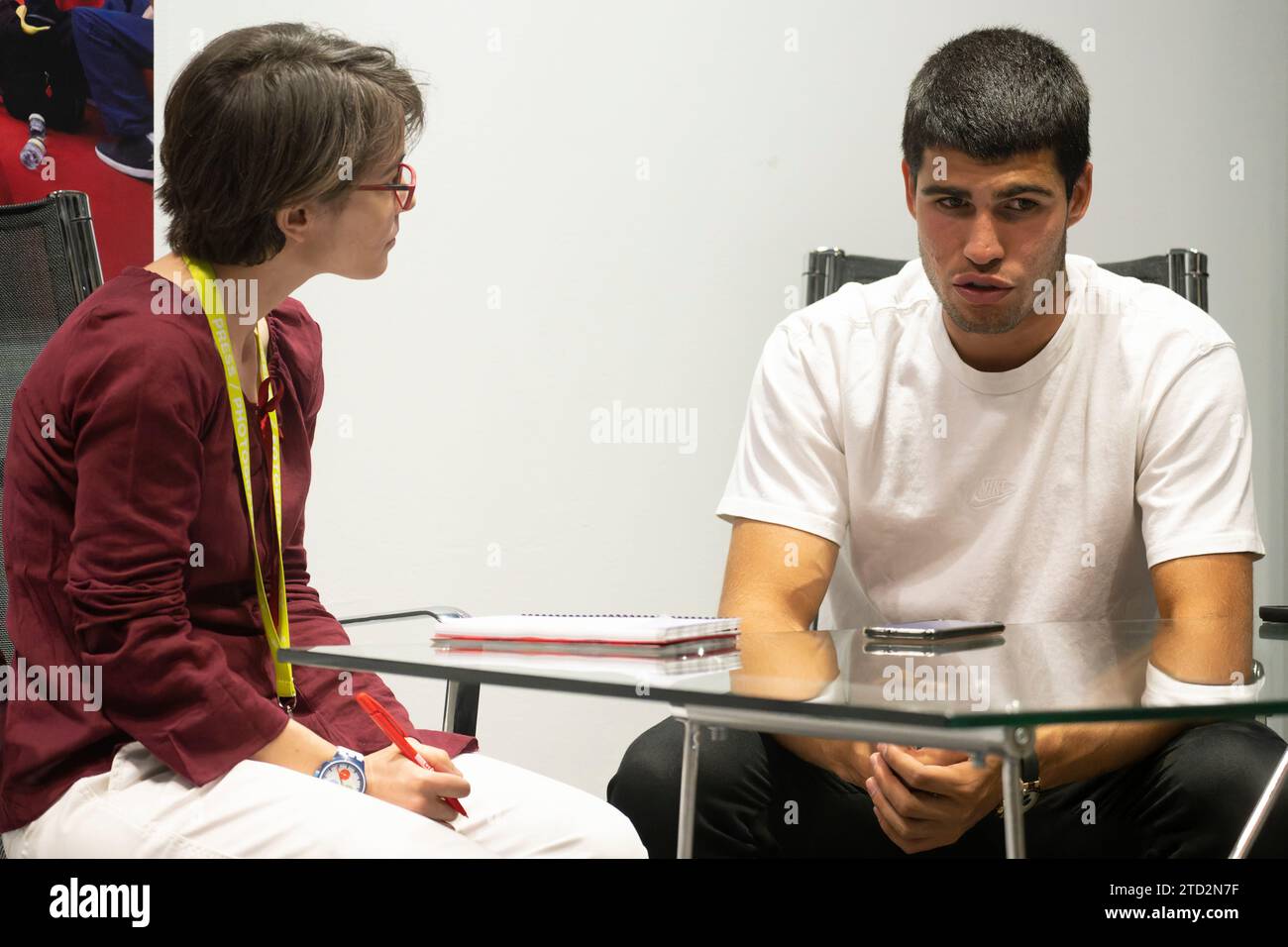 Madrid, 05/07/2023. Madrid Tennis Open. Magic Box. Press conference and ...