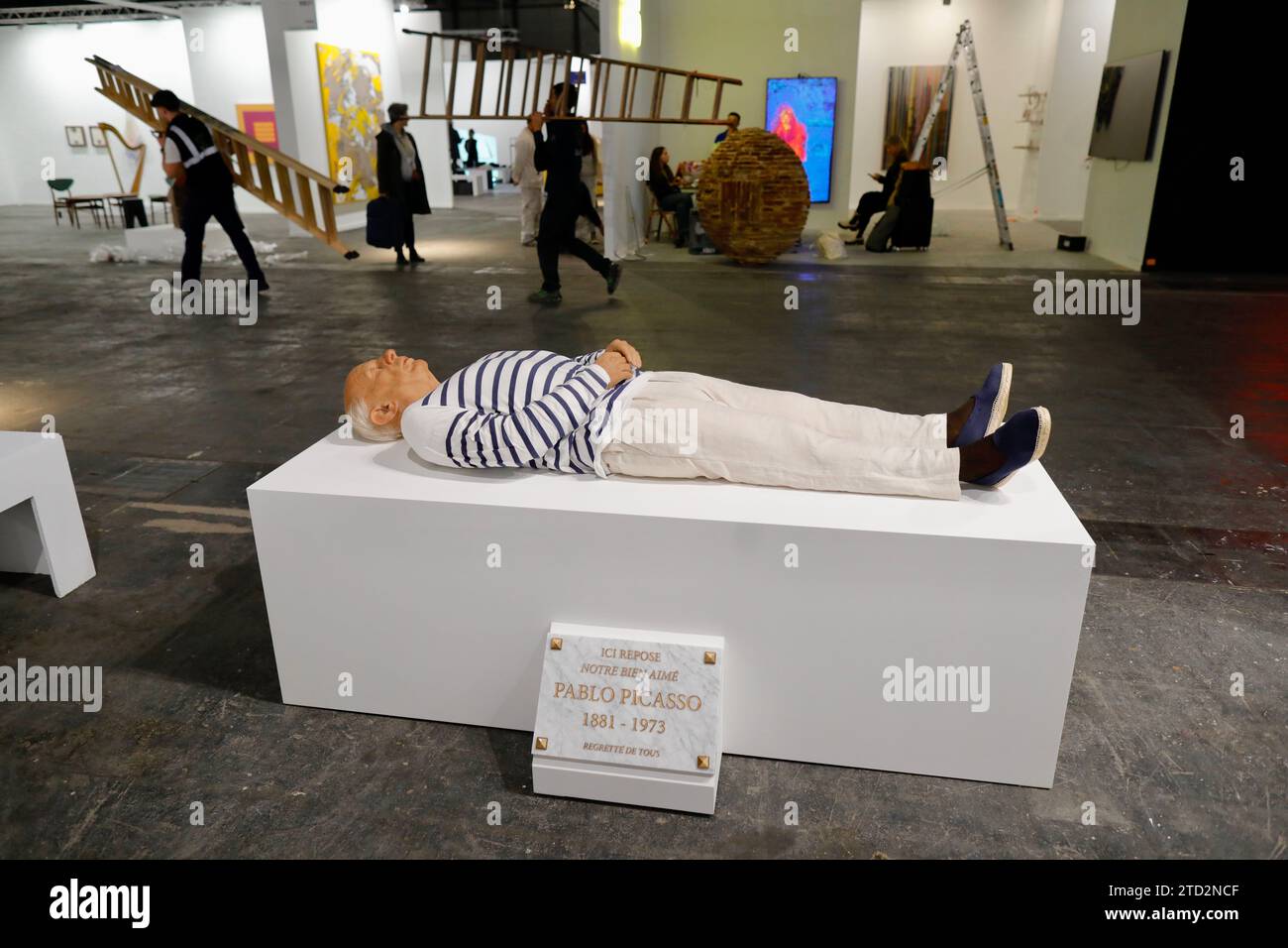 Madrid, 02/21/2023. Contemporary Art Fair, ARCO, in Ifema. Day before ...