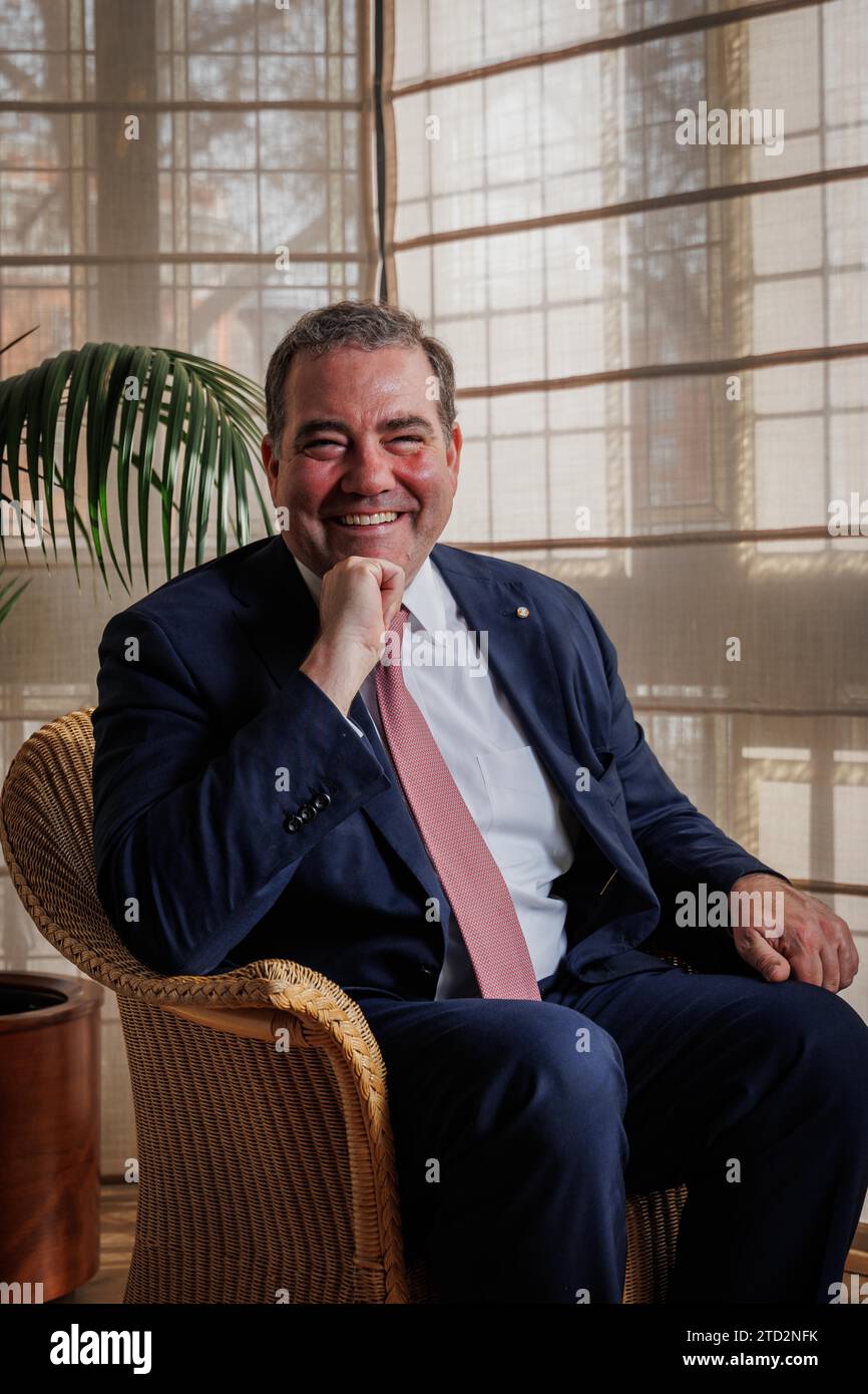 Madrid, 02/21/2023. Daniel F. Runde, vice president of the Center For ...