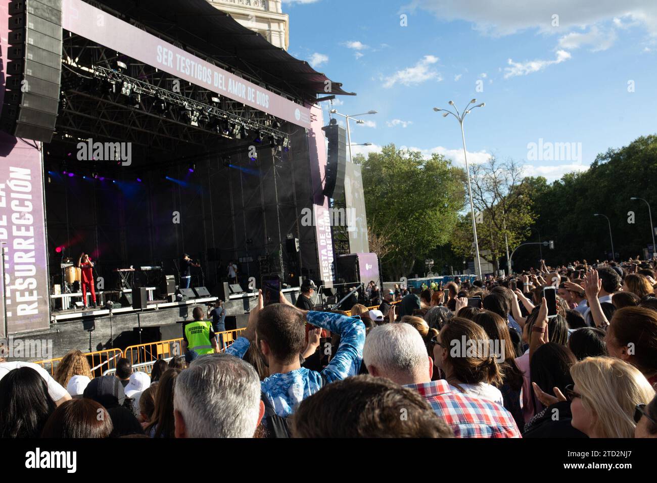 Madrid, 04/16/2023. Catholic concert in Cibeles. Photo: Isabel Permuy ...