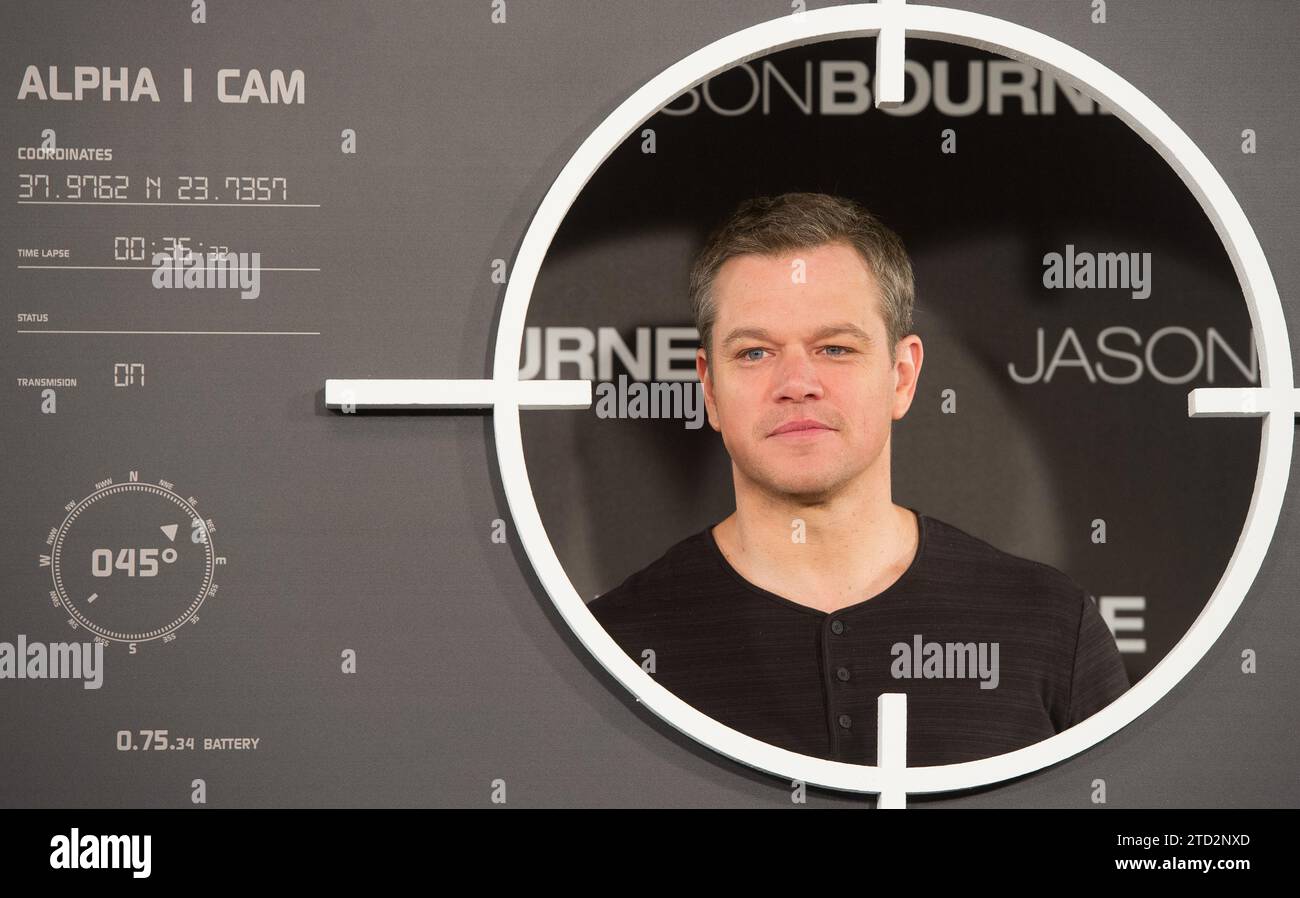 Madrid, 7/13/2016. «Photocall» of the American film "Jason Bourne ...