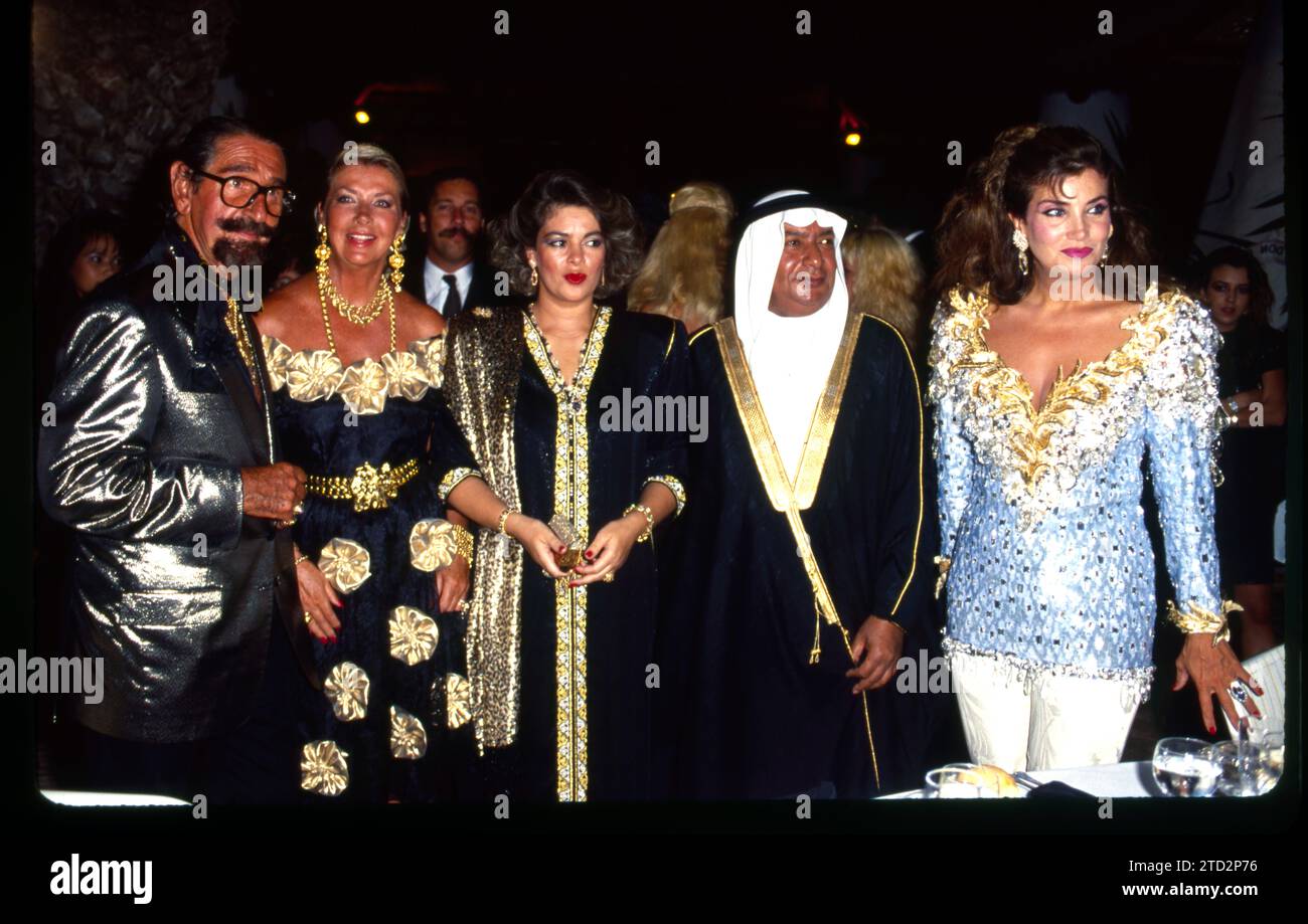 Marbella, 08/19/1991. Jaime de Mora y Aragón's birthday party, held at ...