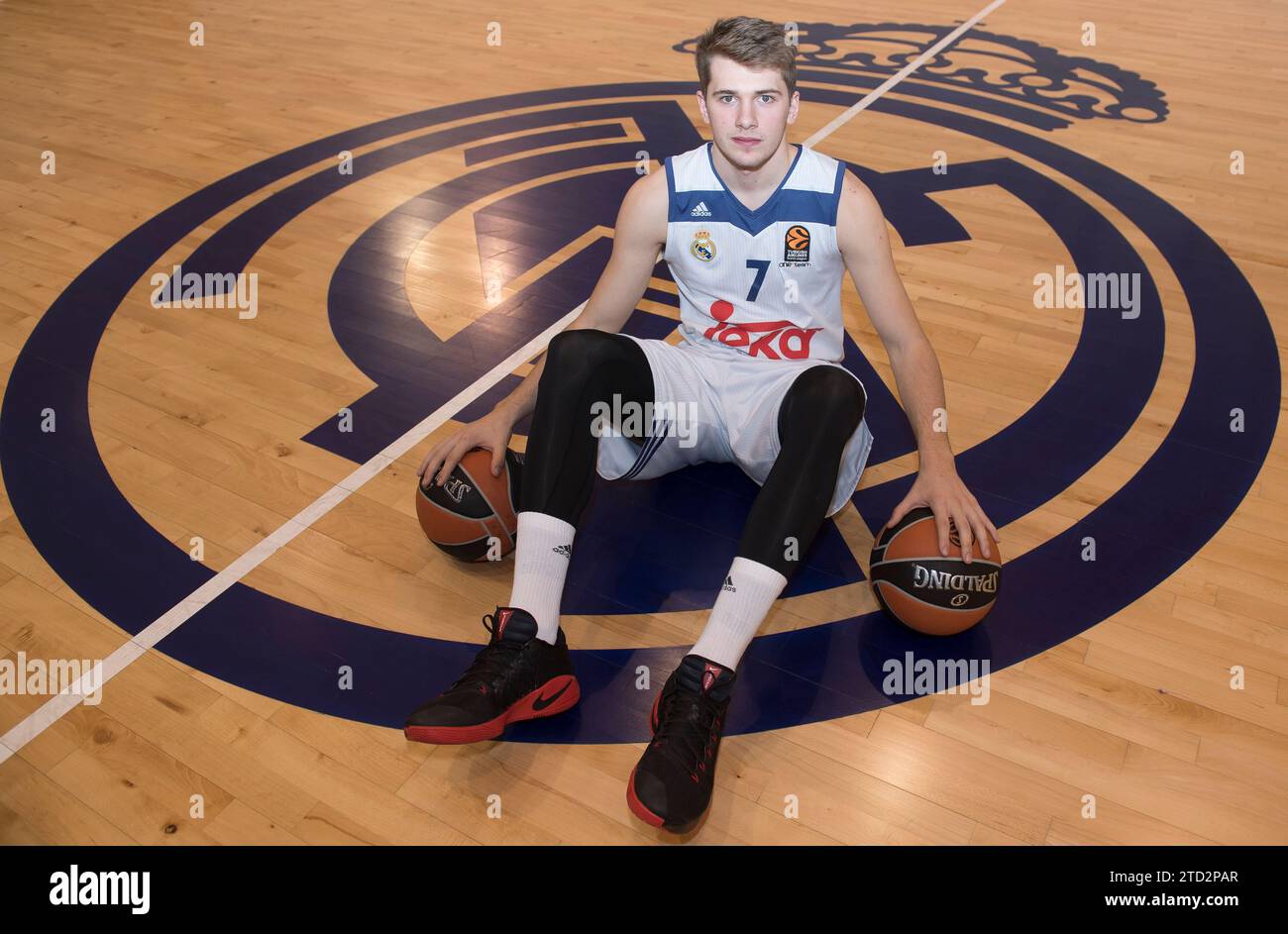 Madrid, 02/01/2017. Interview with Real Madrid basketball player Luka ...