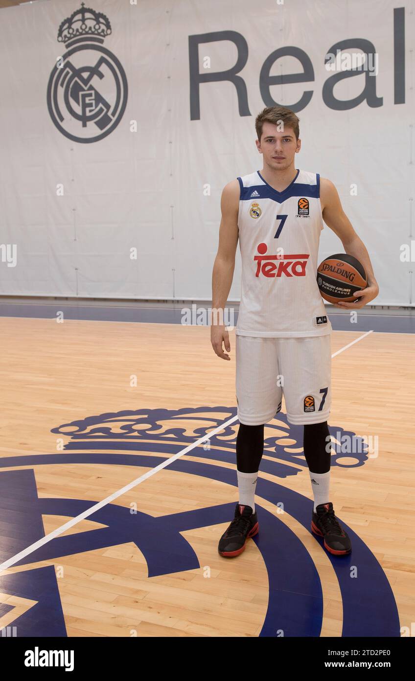 Madrid, 02/01/2017. Interview with Real Madrid basketball player Luka ...