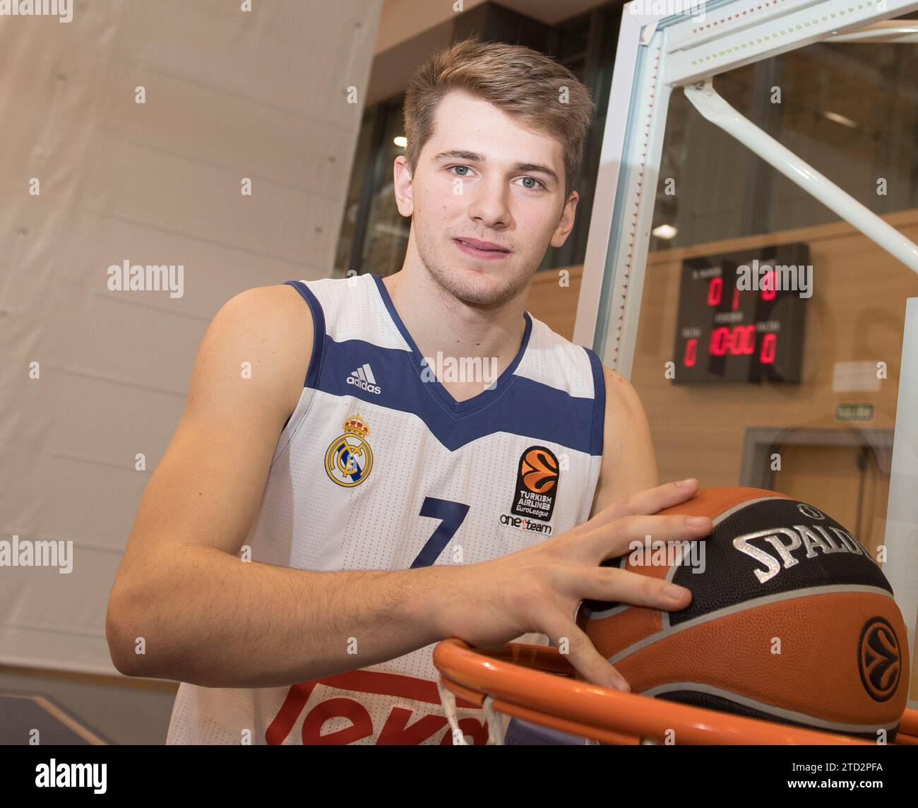 Madrid, 02/01/2017. Interview with Real Madrid basketball player Luka ...