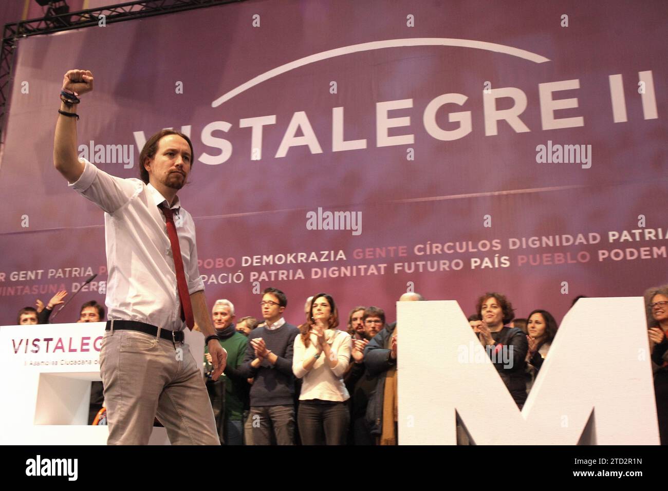 Madrid, 02/12/2017. Second day of the Podemos Assembly in Vistalegre ...