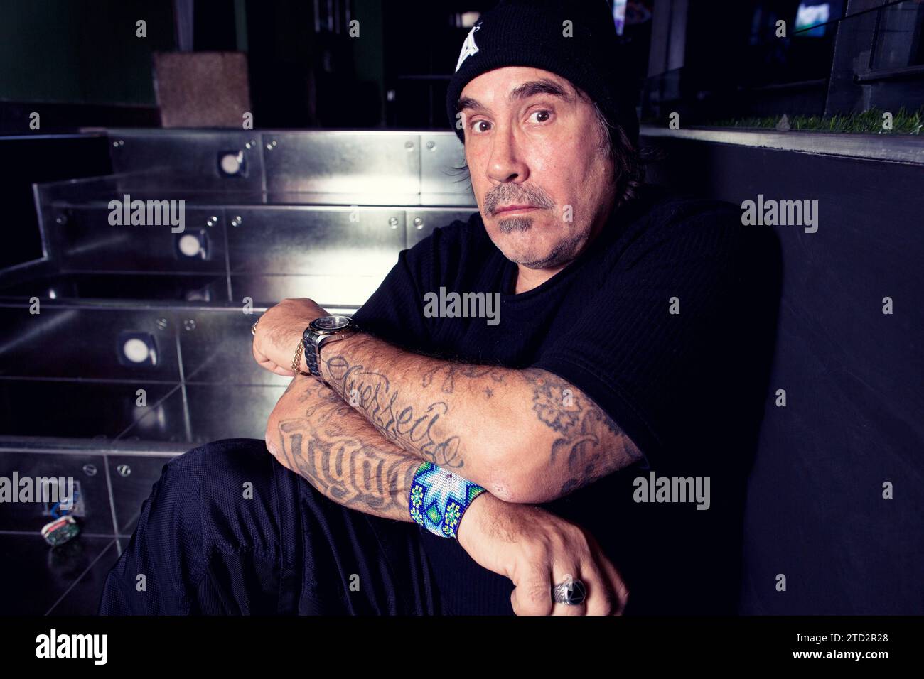 Madrid, 02/10/2017. Interview with writer and tattoo artist Jonathan Shaw. Photo: Ignacio Gil ...