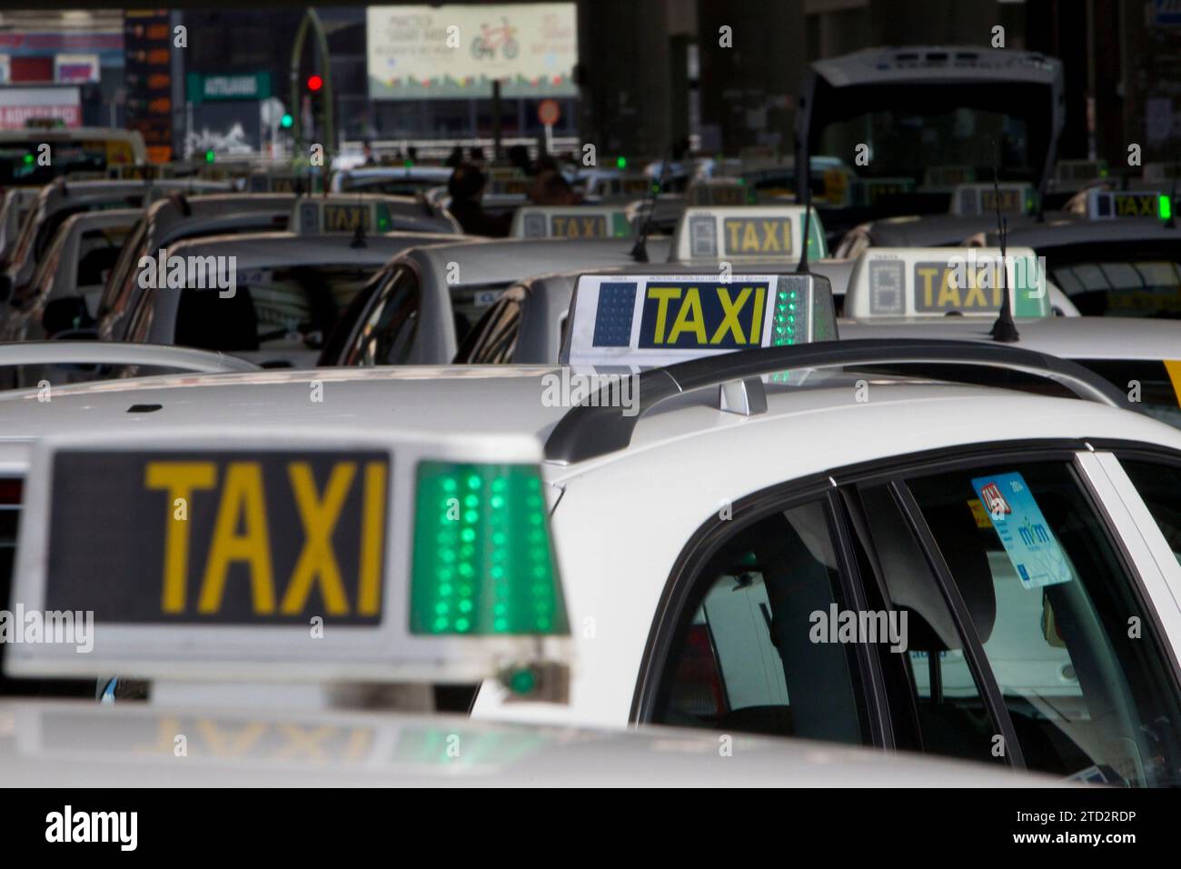 01/22/2014 Madrid. Taxis in atocha Photo, Isabel Permuy Archdc. Credit ...