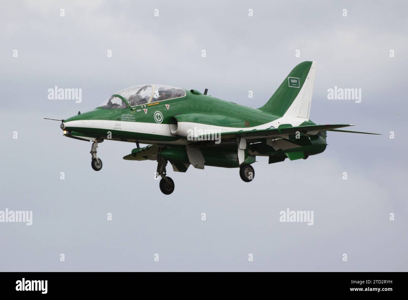The saudi falcons aerobatic team bae hawk mk 65 hi-res stock ...