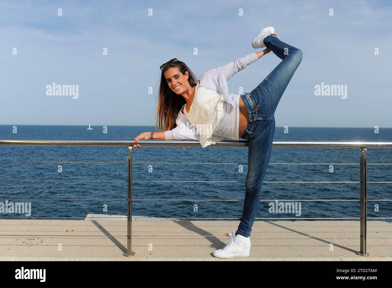 Barcelona, 05/14/2015. Interview with synchronized swimming swimmer Ona Carbonell. Photo: Inés ...