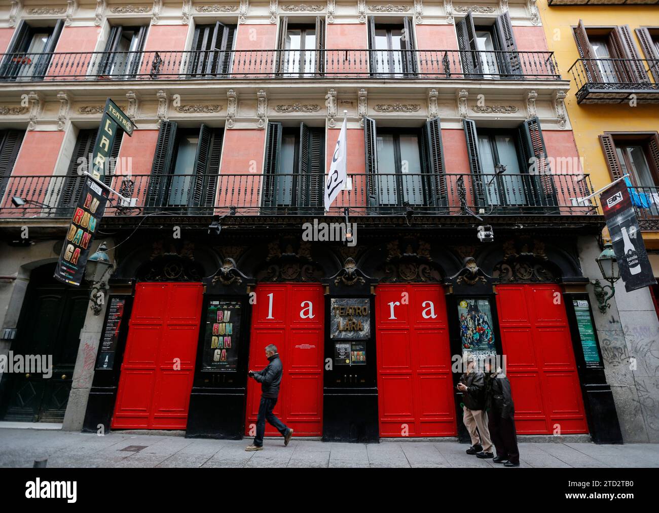 Madrid, 02/04/2014. Report from the Lara Theater in the Corredera Baja ...