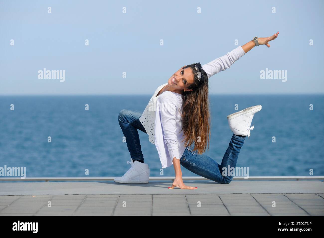Barcelona, 05/14/2015. Interview with synchronized swimming swimmer Ona Carbonell. Photo: Inés ...