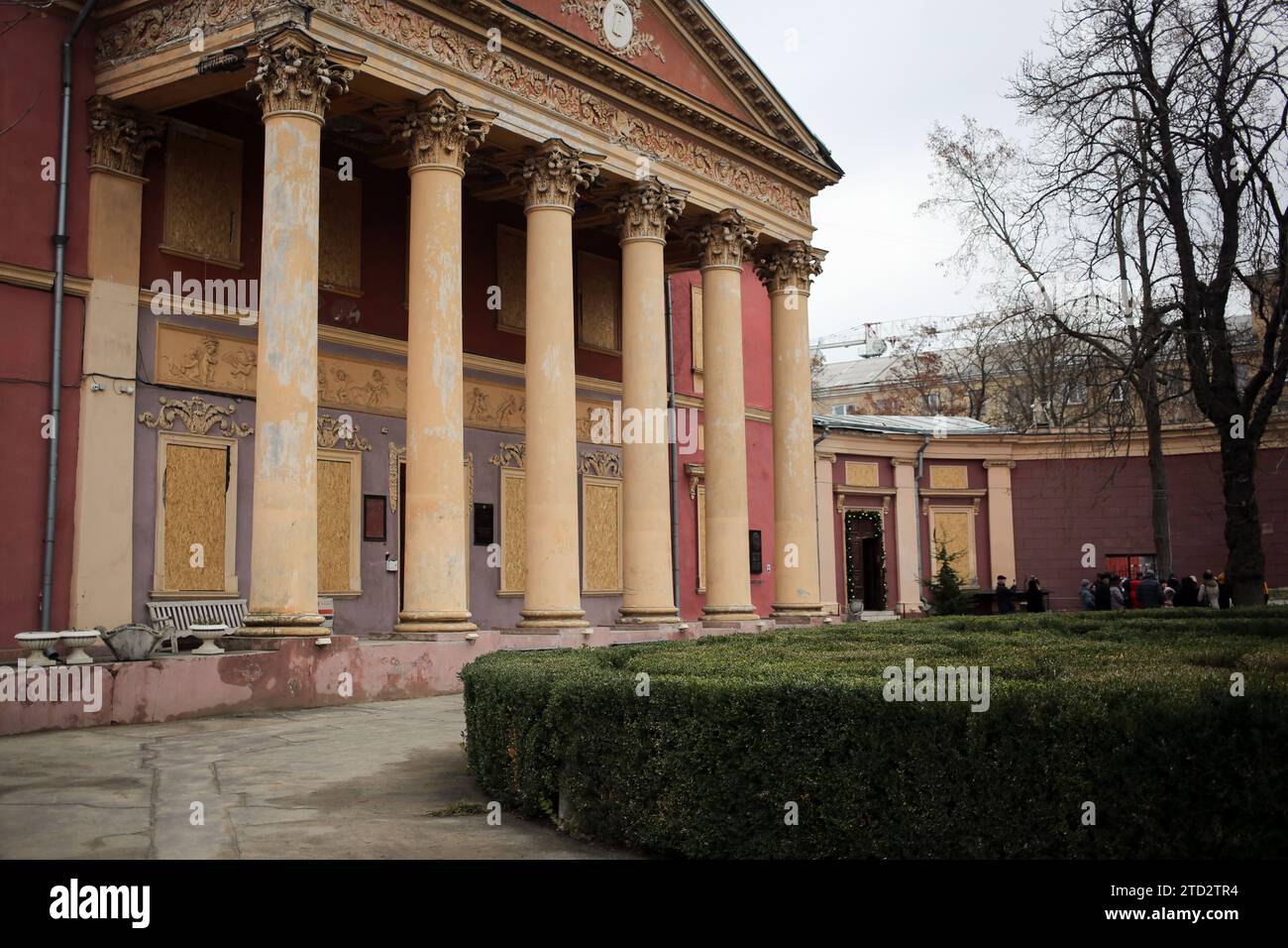 Damaged windows on Odessa National Fine Arts Museum building were ...