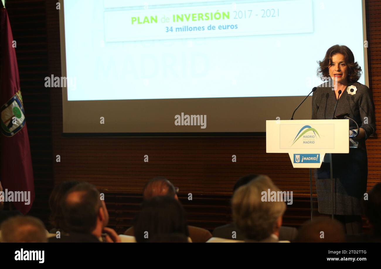Madrid, 17-1-2014 presentation of the "Madrid renews" plan; in the ...