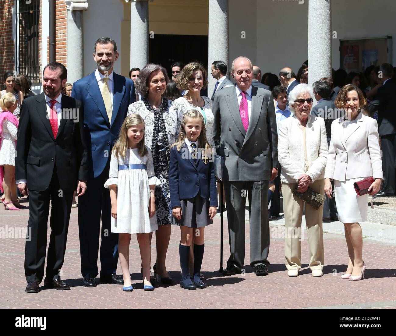 Madrid, 05/20/2015. Ss.Mm: the Kings at the first communion of their ...