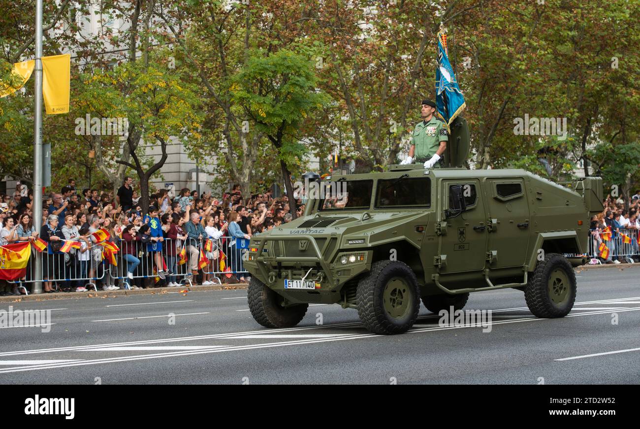 Madrid, 10/12/2019. Military parade on the Twelfth of October, for ...