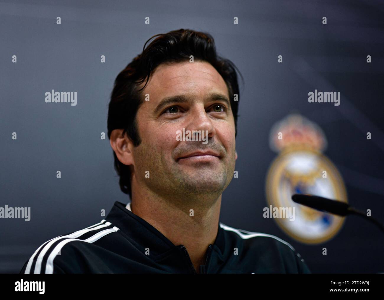 Madrid, 10/30/2018. Santiago Solari's press conference on his first day ...