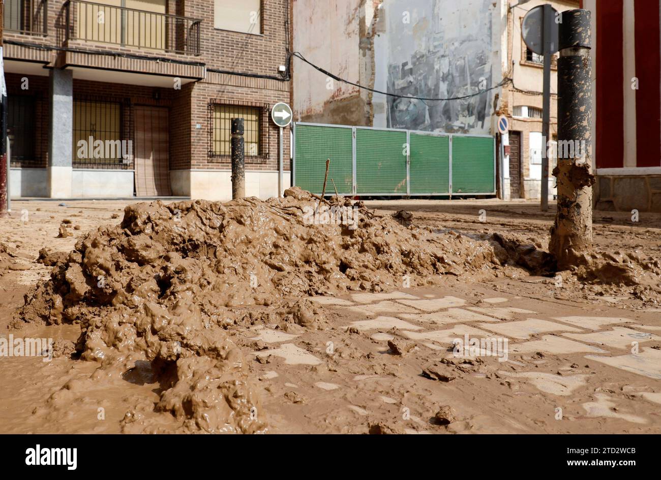 Los Alcázares (Murcia) 09/20/2019. Devastation caused by the cold drop ...