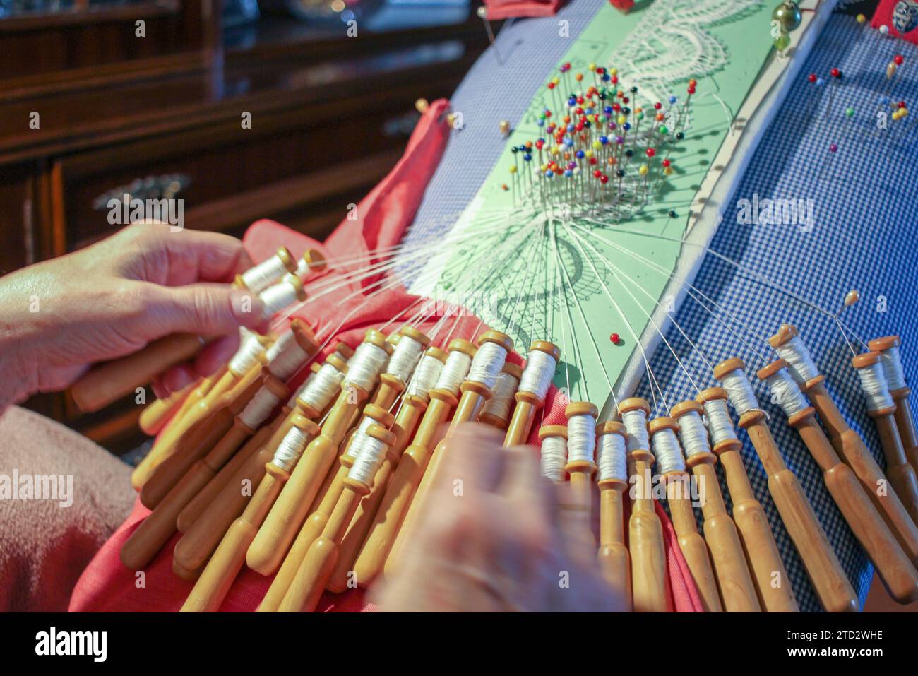 Handcrafted bobbin threads hi-res stock photography and images - Alamy