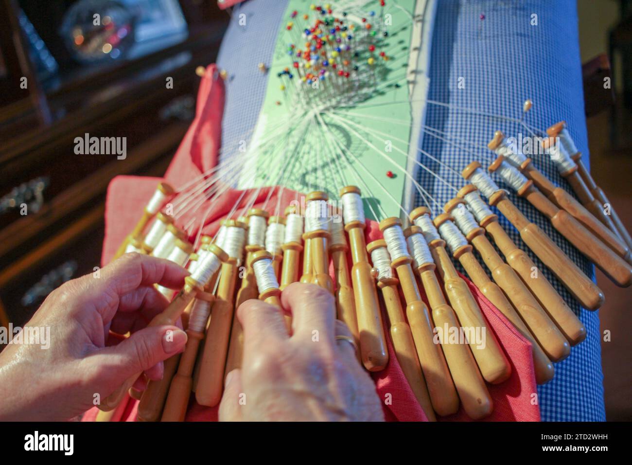 Craftsmanship of lacework hi-res stock photography and images - Alamy