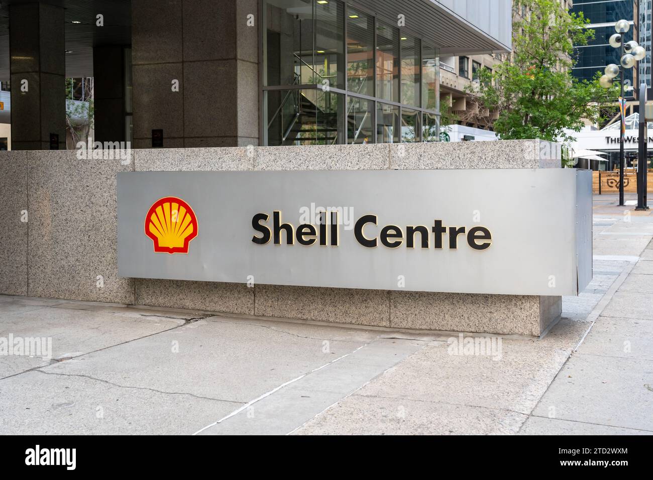 The sign outside the Shell Centre in Calgary, Alberta, Canada Stock ...