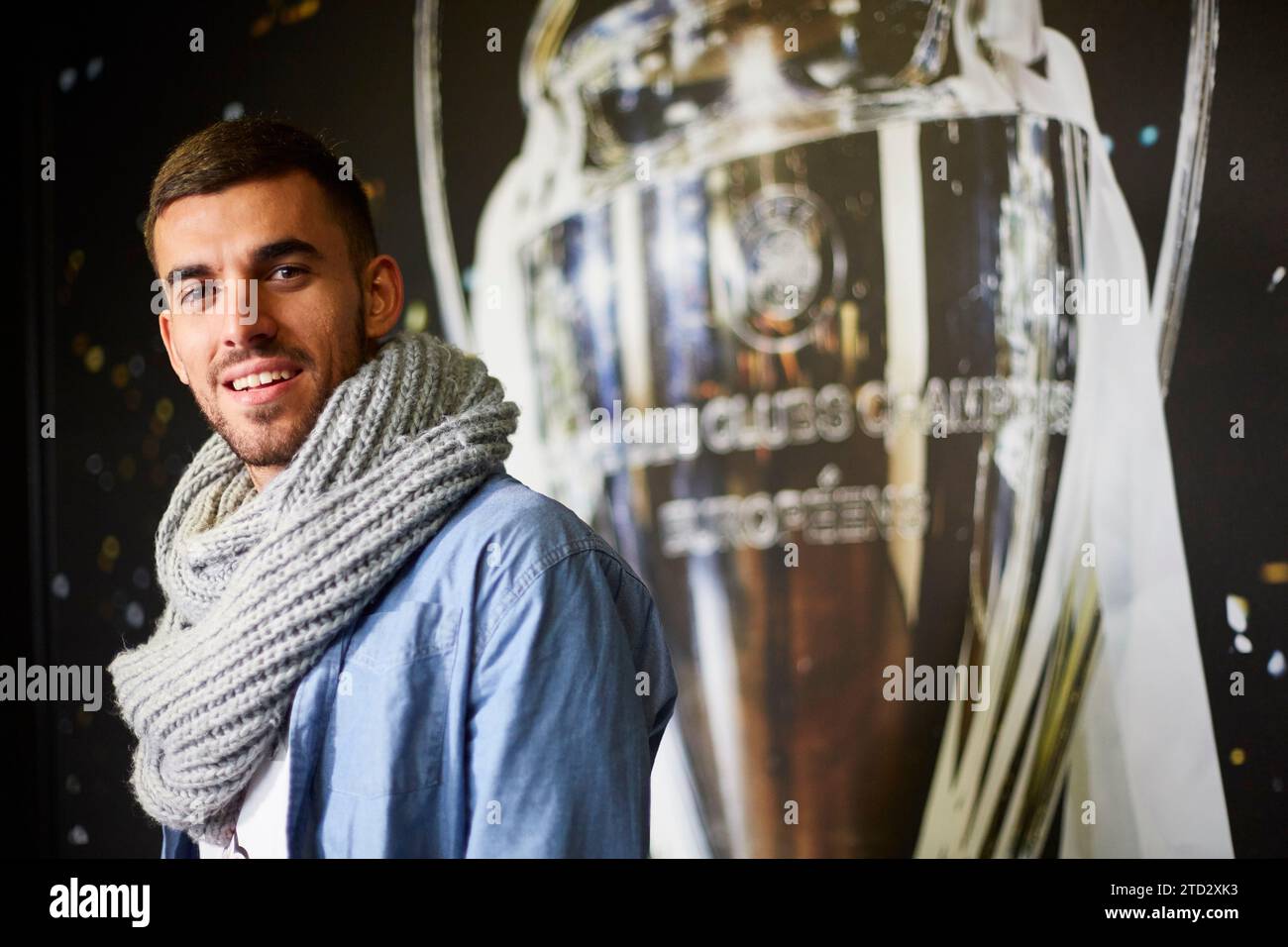 Valdebebas (Madrid), 12/12/2018. Real Madrid sports city. Posed portraits of soccer player Dani ...